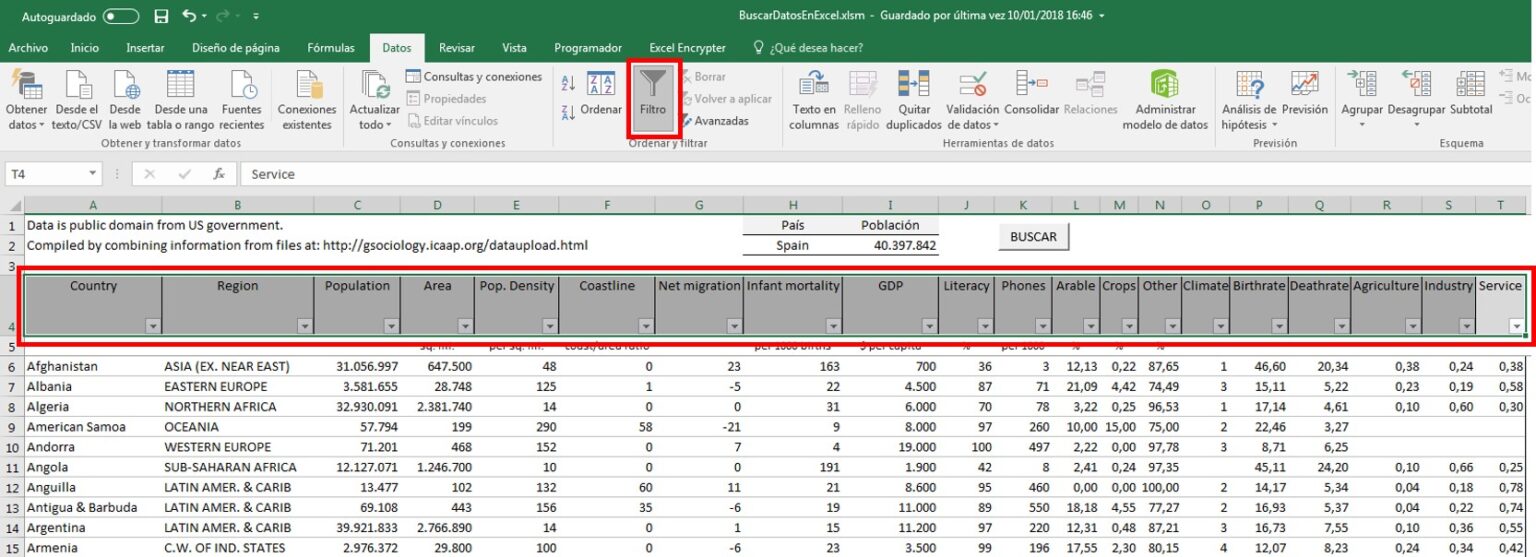 Cómo FILTRAR por una lista en Excel (incluidas varias listas) - Tutoriales de Excel TOP